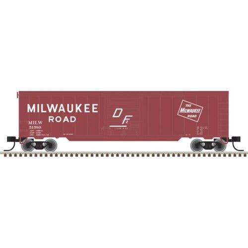 Atlas Trnm - 50' Single-Door Boxcar - Ready to Run - Milwaukee Road ...
