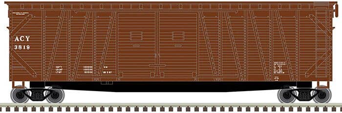Atlas - 50' Single-Sheathed, Double-Door Wood Boxcar with End Door ...