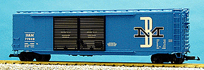 USA - 50' Steel Box Car w/AAR Double Doors - Boston & Maine (blue ...
