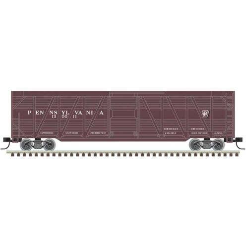 Atlas Trnm - 50' Steel Stock Car - Ready to Run - Pennsylvania Railroad ...