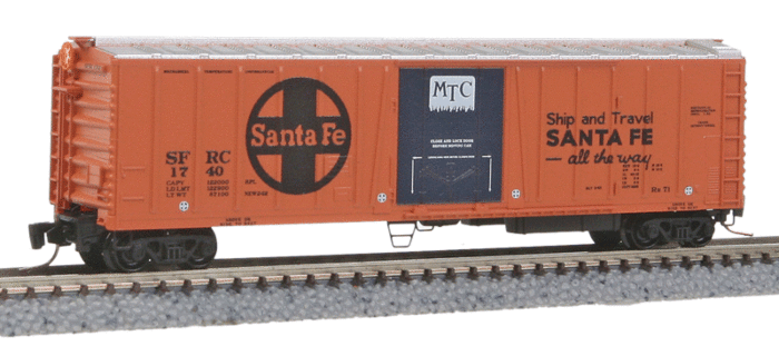 MicroTrain - 51' Rib-Side Mechanical Reefer - Ready to Run - Santa Fe ...