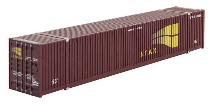 MicroTrain - 53' Corrugated-Side Container - Kit - STAX (red, yellow ...