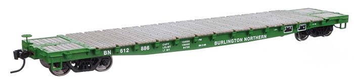 Walthers - 53' GSC Flatcar - Ready to Run - Burlington Northern #612886 ...