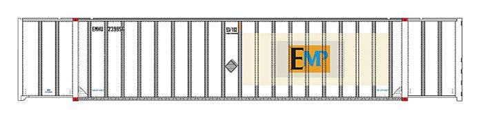 Intermount - 53' Hyundai Hi-Cube Container 2-Pack - Ready to Run - EMP ...