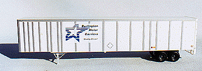 A Line - 53' Plate Trailer - Painted White w/Silver Ribs - Burlington ...