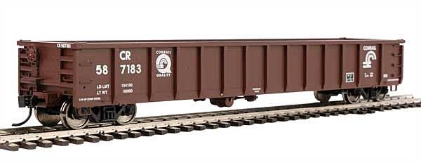 Walthers - 53' Railgon Gondola - Ready To Run - Conrail #587183 (Boxcar Red, white, Quality Logo ...