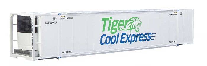 Walthers - 53' Reefer Container - Ready to Run - Tiger Cool Express ...