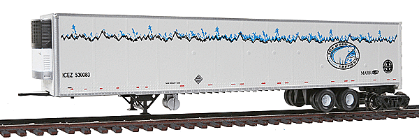 Bowser - 53' Reefer Railer Ready to Run - BNSF Ice Cold Express #530083 ...