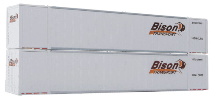 Con-Cor - 53' Sheet/Post rivet Side Container - Bison Containers Set #1 ...