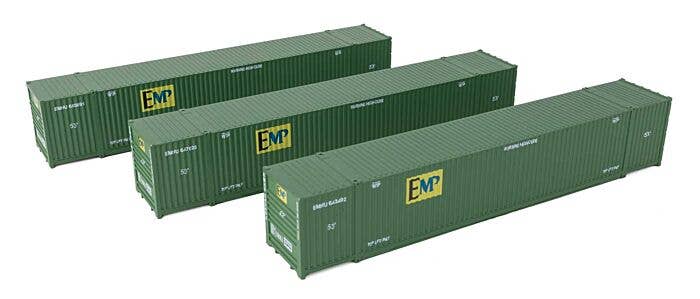 Walthers - 53' Singamas Corrugated Side Container - 3-Pack - EMP - 949 ...
