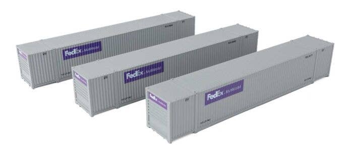 Walthers - 53' Singamas Corrugated Side Container - 3-Pack - Federal ...