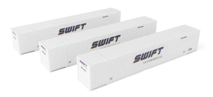 Walthers - 53' Singamas Corrugated Side Container - 3-Pack - Swift ...