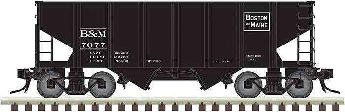 Atlas O - 55-Ton 2-Bay Open Hopper - 3-Rail - Ready to Run - Boston ...