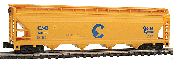 Model Pwr - 55' ACF Centerflow Covered Hopper - Chessie System - 490-83466