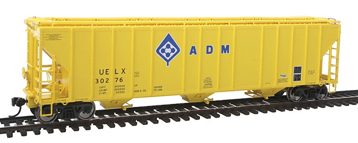 Walthers - 55' Evans 4780 Covered Hopper - Ready To Run - Archer-Daniels-Midland UELX #30276 ...