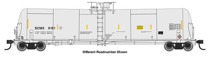 Walthers - 55' Trinity Modified 30,145-Gallon Tank Car - Ready to Run - Shell Oil SCMX #6510 ...