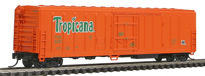 Red Caboos - 57' Mechanical Reefer - Ready to Run - Tropicana Orange ...