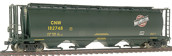 Intermount - 59' 4-Bay Cylindrical Covered Hopper - Trough Hatch ...