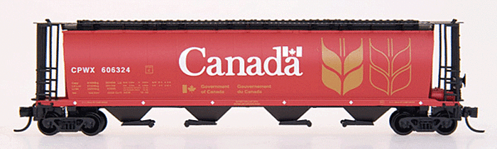 Intermount - 59' 4-Bay Cylindrical Covered Hopper - Trough Hatch ...