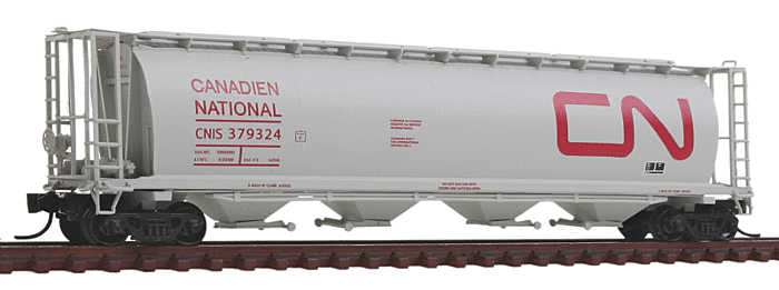 Intermount - 59' 4-Bay Cylindrical Covered Hopper - Trough Hatch ...