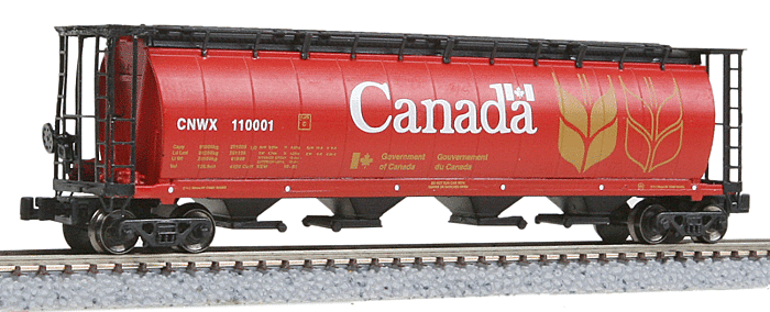 Intermount - 59' 4-Bay Cylindrical Covered Hopper - Trough Hatch ...