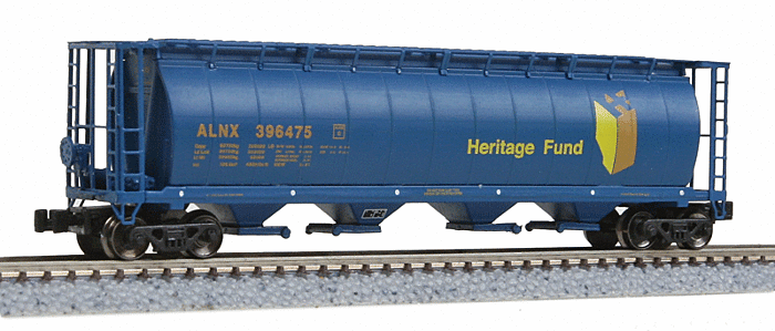 Intermount - 59' 4-Bay Cylindrical Covered Hopper - Trough Hatch ...