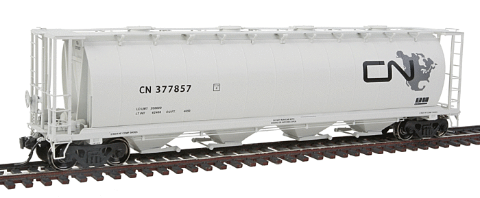 Intermount - 59' 4-Bay Cylindrical Covered Hopper w/Round Hatches - Ready to Run - Canadian ...