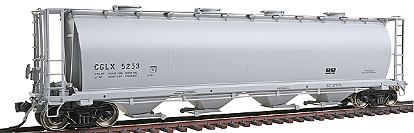 Intermount - 59' 4-Bay Cylindrical Covered Hopper w/Round Hatches - Ready to Run - Potash CGLX ...