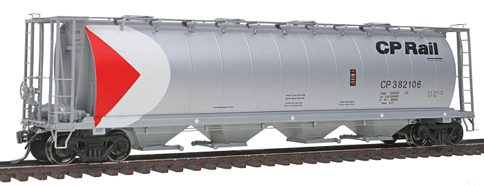 Intermount - 59' 4-Bay Cylindrical Covered Hopper w/Round Hatches - Ready to Run - Canadian ...