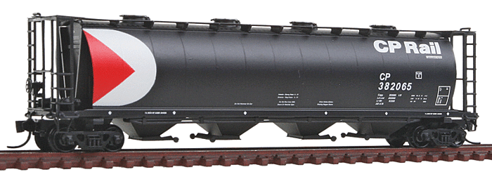 Intermount - 59' 4-Bay Cylindrical Covered Hopper w/Round Hatches - Ready to Run - Canadian ...