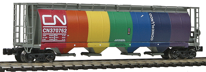 Intermount - 59' 4-Bay Cylindrical Covered Hopper w/Round Hatches - Ready to Run - Canadian ...