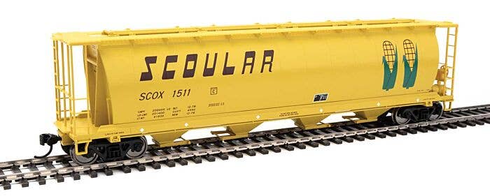 Walthers - 59' Cylindrical Hopper - Ready to Run - Scoular SCOX #1511 ...