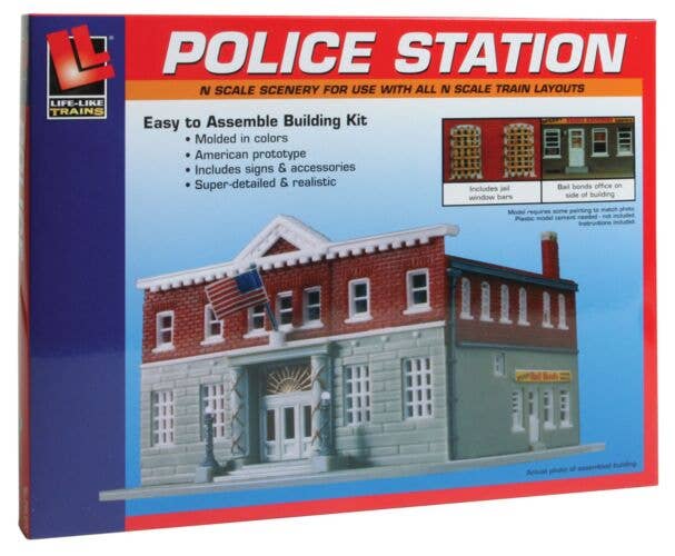 Life-Like - 5th Precinct Police Station - Kit - 433-7481