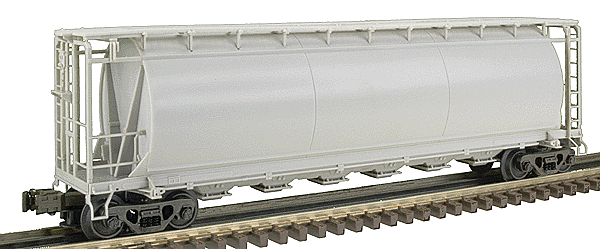 Atlas O - 6-Bay Cylindrical Covered Hopper - 3-Rail - Undecorated - 151 ...