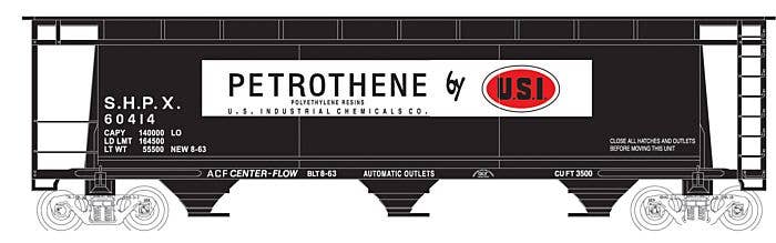 Bowser - 6-Bay Cylindrical Covered Hopper - Ready to Run - Executive ...