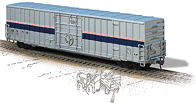 Walthers - 60' Express Boxcar Ready to Run - Amtrak(R) - Phase IV ...