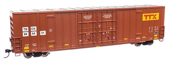 Walthers - 60' High Cube Plate F Boxcar - Ready to Run - TTX TBOX #889451 - 910-3038
