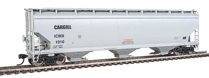 Walthers - 60' NSC 5150 3-Bay Covered Hopper - Ready to Run - Illinois Cereal Mills Cargill ICMX ...