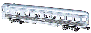 Life-Like - 60' Streamlined Cars w/Lights ATSF - Observation Car - 433-8080