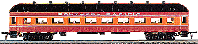 Model Pwr - 67' Harriman w/Interior Southern Pacific - Coach - 490-9901