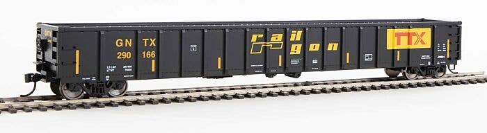 Walthers - 68' Railgon Gondola - Ready To Run - Railgon GNTX #290166 - 910-6423