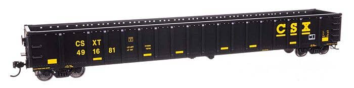 Walthers - 68' Railgon Gondola - Ready To Run - CSX #491681 - 910-6465