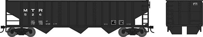 Bowser - 70-Ton 14-Panel 3-Bay Hopper - Ready to Run - Montour 526 ...