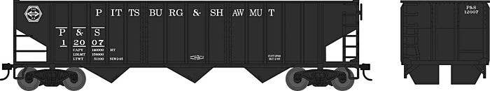 Bowser - 70-Ton 14-Panel 3-Bay Hopper - Ready to Run - Pittsburgh ...