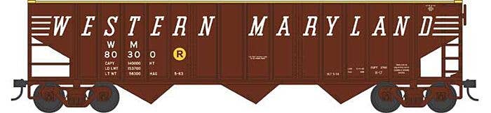 Bowser - 70-Ton 14-Panel 3-Bay Hopper - Ready to Run - Western Maryland ...