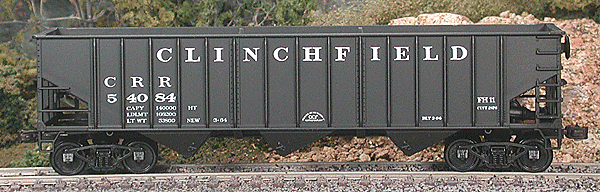 Bowser - 70-Ton 14-Panel Triple Hopper Kit - Clinchfield #54126, (Built ...