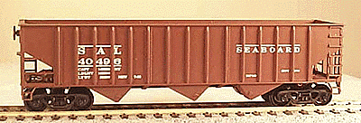Stewart Hb - 70-Ton 14-Panel Triple Hopper - Kit - Seaboard Air Line w ...