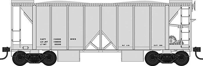 Bowser - 70-Ton 2-Bay Ballast Hopper with Side Chutes (Ballast Gates ...