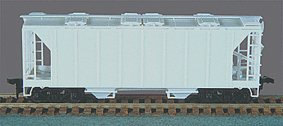 Bowser - 70-Ton 2-Bay Closed Side Covered Hopper - Kit - Undecorated ...