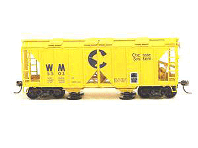 JAM - 70-Ton 2-Bay Covered Hopper Track Cleaning Car - Chessie WM - 343 ...